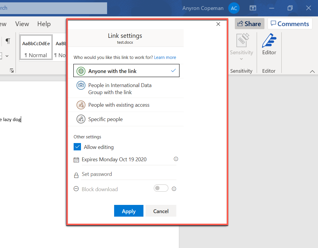 How To Share Documents In Microsoft Word Excel And PowerPoint Tech